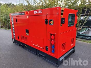 2022 BECKER BDG-70S 70 KVA for sale, generator set, 770 EUR - 6918490