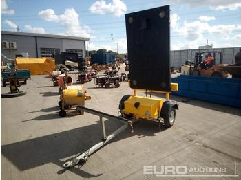 Single Axle Variable Speed LED Signal Board plant trailer from United ...