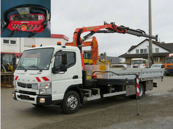Mitsubishi Canter Fuso 7C18 Pritsche Kran Funk+Greiferst. for sale, flatbed van, 44500 EUR - 6125348