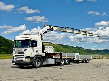 Scania R440 * HIAB 422 E-6 HIPRO + FUNK + Anhänger!*TOP for sale, Dropside/ Flatbed truck ...
